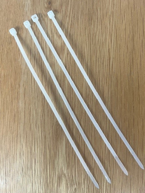 4 x White Cable Ties - Perfect for Traditional Aluminium Pool Fencing ...